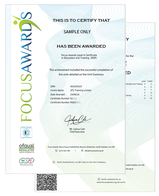Level 4 Certificate in Education and Training - CTLLS - CET Teaching ...